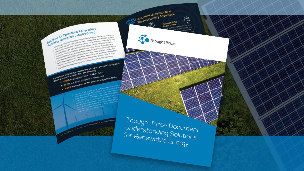 Document Understanding Solutions for Renewable Energy - ThoughtTrace